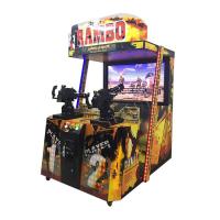 China Adult Simulator Shooting Arcade Games Machines , New Rambo Stand Up Arcade Machine for sale