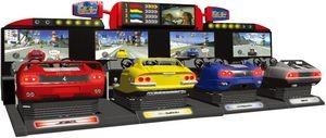 China Speed Driver Coin Operated Arcade Machines , Outrun 4 Sp Amusement Arcade Machines for sale