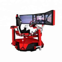 China 3 Dof Motion Simulator Car Racing Game Machine 9d Vr Electric 3 Screens for sale