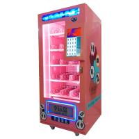 China Full Metal Soda Vending Machine , Blue / Pink / Yellow Lucky Box Food Vending Machines for sale