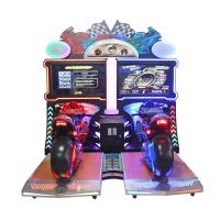 China Super Motor Bike Racing Arcade Machine D2400 * W2450 * H2500mm Size 300W Power for sale