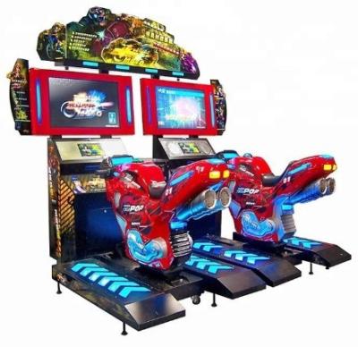 China Pop Video Motor Racing Arcade Machine For Kid ' S Playground Heavy Weight for sale