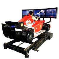 China Racing Game Virtual Reality Simulator Machine Full View Screen 360 degree Rotation for sale