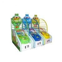 China Lottery Basketball Shooting Game Machine 110V / 220V Voltage Metal Material for sale