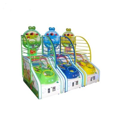 China Lottery Basketball Shooting Game Machine 110V / 220V Voltage Metal Material for sale