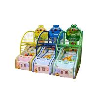 China Lottery Basketball Shooting Game Machine 110V / 220V Voltage Metal Material for sale