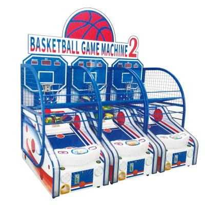China Crazy Hoop Basketball Shooting Game Machine For Kids Coin Operated 120W Power for sale