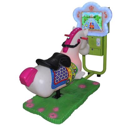 China High Profit Coin Operated Carousel Horse , 3d Coin Operated Rocking Horse With 17 Games for sale