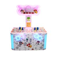 China Crazy Frog Hitting Hammer Coin Gambling Machine , Children Tabletop Game Machine for sale