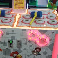 China Crazy Frog Hitting Hammer Coin Gambling Machine , Children Tabletop Game Machine for sale
