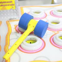 China Crazy Frog Hitting Hammer Coin Gambling Machine , Children Tabletop Game Machine for sale