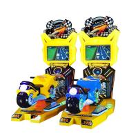China Electronics Game Center Kids Coin Machine , Super Motorbike Racing Amusement Park Machines for sale