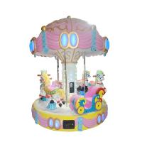 China Carousel Ride Kids Arcade Machine For 6 Players Fiberglass Material 350KG Weight for sale