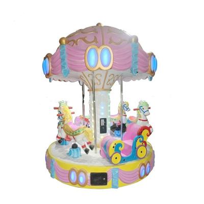 China Carousel Ride Kids Arcade Machine For 6 Players Fiberglass Material 350KG Weight for sale