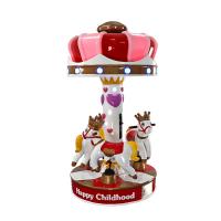 China Revolving Coin Operated Carousel Ride , Colorful Arcade Games Machines for sale