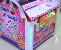 China Sweet Frenzy Candy Gift Vending Machine For Children 2 Player Coin Pusher Type for sale