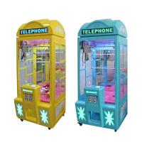 China Metal Mini Claw Crane Machine , Telephone Kids Grabber Machine For 1 Player for sale