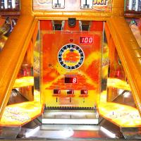 China Casino Press Coin Vending Machine , Excavator Gift Tabletop Pinball Machine for sale