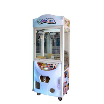 China Crazy Toy 2 Arcade Games Claw Machine , Wooden Frame Toy Grabber Machine for sale