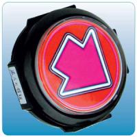 China Arcade Cabinet Parts Luxury Push Button Push Button With Led Light Withe Switch Diamater 100mm Game Machine Parts for sale