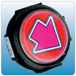 China Arcade Cabinet Parts Luxury Push Button Push Button With Led Light Withe Switch Diamater 100mm Game Machine Parts for sale