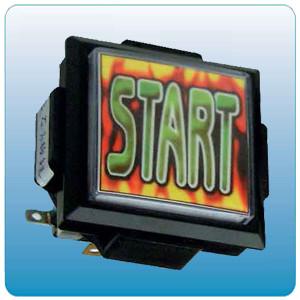 China Start Push Button Arcade Game Machine Parts With Micro Switch 60mm X 60mm Size for sale