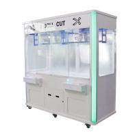 China Cut Ur Prize Vending Machine / Arcade Scissor Cutting Gift Game Machine for sale