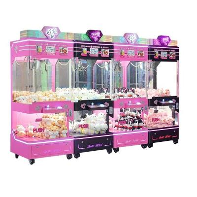China Indoor Arcade Claw Machine , Pp Tiger 4 Standing Indoor Push Prize Toy Crane Doll Catcher Machine for sale