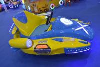 China Theme Park Kids Arcade Machine Electric Space Ship Ride On Space Warship Car for sale