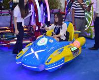 China Theme Park Kids Arcade Machine Electric Space Ship Ride On Space Warship Car for sale
