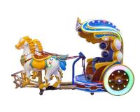 China Kids Electric Animal Horse Ride Shopping Mall Battery Operated Horse Carriage for sale