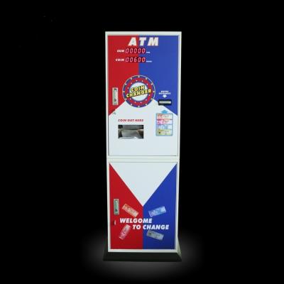 China Game Center Tokens Currency Exchange ATM Coin Change Machine Speed 1200pcs / Min for sale