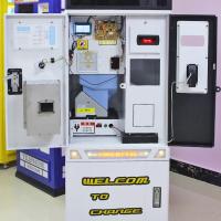 China Game Center Coin Atm Exchange Machine / Coin Token Vending Game Machine for sale