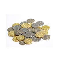 China Round Arcade Game Machine Parts Stainless Steel / Copper Token Coin With Logo for sale