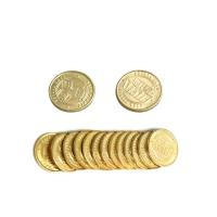 China Round Arcade Game Machine Parts Stainless Steel / Copper Token Coin With Logo for sale