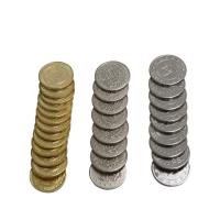 China Round Arcade Game Machine Parts Stainless Steel / Copper Token Coin With Logo for sale