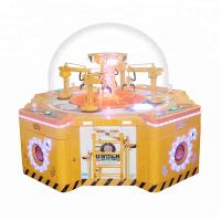China Interesting Gift Vending Machine / Yellow Arcade Toy Grabber Machine for sale
