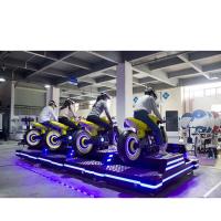 China CE Virtual Reality Simulator , RGB LED 220v 4 Players Super Fun Video VR Motorbike Racing Game Machine for sale