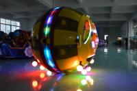 China Fiberglass + Metal Amusement Car Ride 360 Degree Happy Car Space Capsule for sale