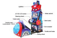 China 275 W Racing Arcade Machine , Amusement Coin Operated Crazy Car Driving Simulator for sale