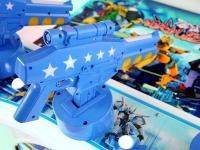 China Small Kids Arcade Machine / Coin Operated Redemption 3 Players Shooting Game Machine for sale