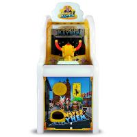 China Lottery Ticket Monster Invasion Arcade Shooting Machine Coin Pusher Type for sale