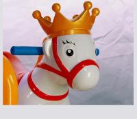 China 3 People Amusement Kids Ride Indoor Outdoor Playground Merry - Go - Round  Small Carousel for sale
