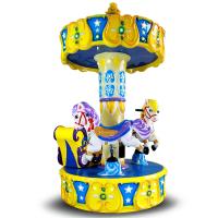 China Kids Arcade Horse Racing Game Machine / Baby Toys Coin Operated Carousel Kiddie Rides for sale