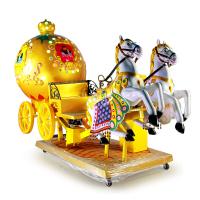 China Classic Wagon Simulator  Kids Arcade Machine /  Coin Operated Kiddie Horse Ride for sale
