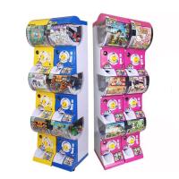 China Coin Operated Arcade Claw Machine  ,  Gashapon Dispenser Display Plastic Capsule Toy Vending Machine for sale