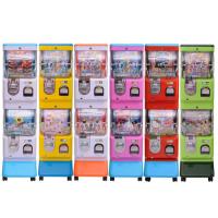 China Coin Operated Arcade Claw Machine  ,  Gashapon Dispenser Display Plastic Capsule Toy Vending Machine for sale