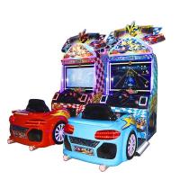 China Amusement Park Dynamic Racing Arcade Machine For Children Coin Pusher Type for sale