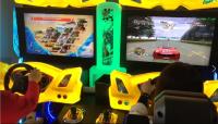 China Coin Operated Outrun Car Racing Video Game Machine For 1-4 Player for sale