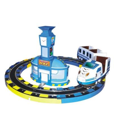 China Coin Operated Kiddie Ride Machines Szf Intercity Train Rail FRP + Metal Material for sale